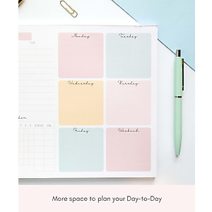 Weekly Planner Notepad Tear Off – 52 Undated Weekly Sheets Daily To Do List Notepad, Habit Tracker, Academic Planner Notebook, Daily Work Planner- Full Year Productivity Planner Weekly To Do List Pad