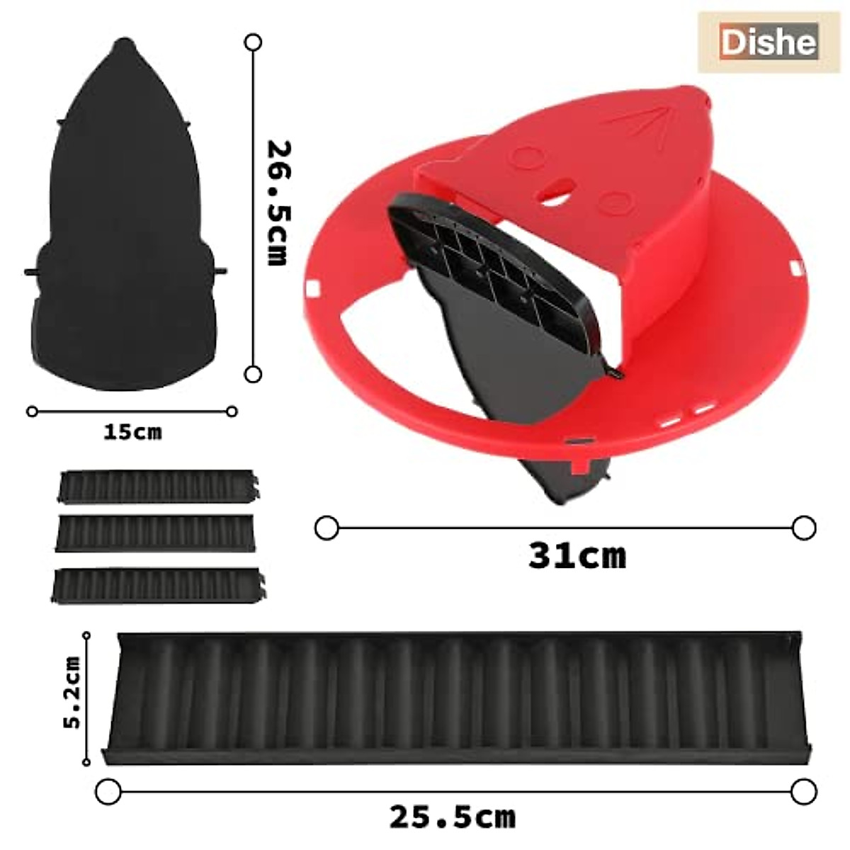 Dishe Mice Trap-Flip N Slide Bucket Lid Mouse,Chipmunk Trap|No See Kill| Humane or Lethal| Door Style| Auto Reset| Multi Catch| in- Outdoor| 5 Gallon Bucket Compatible| Reusable| Treated As Humanely…