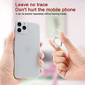 Osophter for Clear Phone Ring Holder Universal Finger Ring Kickstand with iPhone, Samsung, LG,Moto and More(Clear)