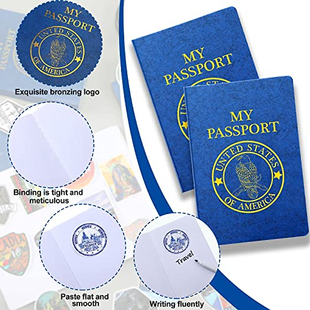 50 Blank Passport Books for Kids - Party & School Fun