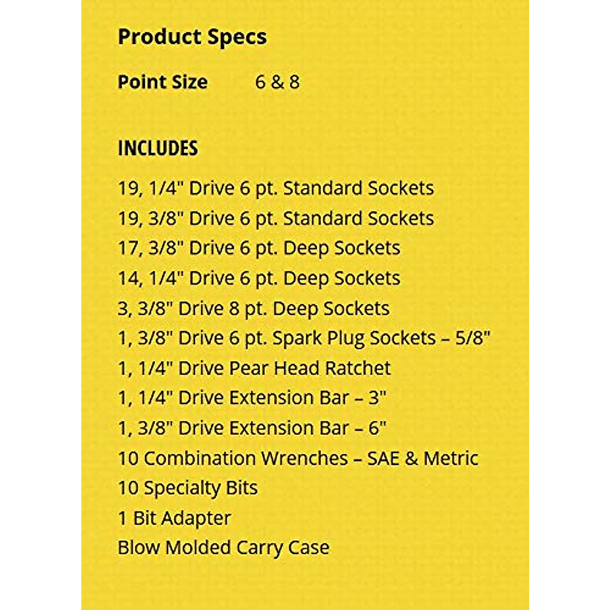 STANLEY Drive Socket Set, Black Chrome, Laser Etched, 99-Piece (92-839)