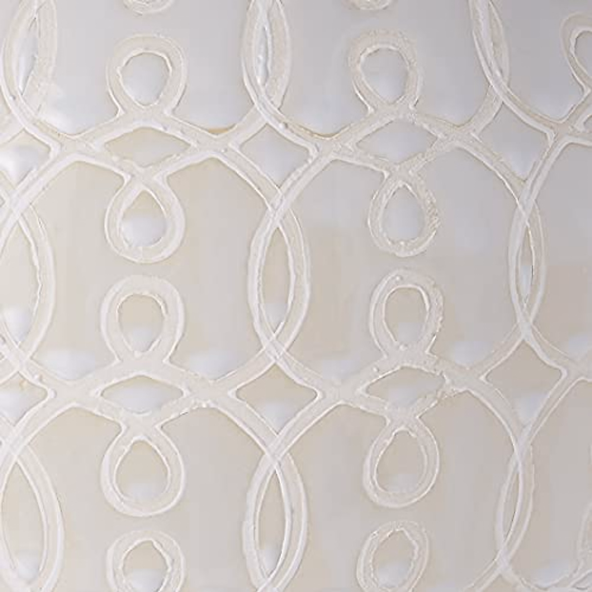 TIC Collection Hand Crafted and Hand Painted Ellery Jar, Multi-Tonal Shades of Cream, Taupe, & Gray