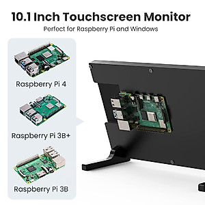 APROTII 10.1 inch HDMI Monitor, 1280x800 IPS 10-points Capacitive Touchscreen Monitor 10 inch Portable Single Board Monitor for PS4 Switch PC Laptop Pi/4B/3B+/3B/3A+/2B/B+