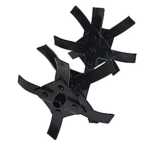 KNakasaki Cultivator Attachment Brush Cutter | Multi-Head System | Weed Removal & Soil Cultivation | Rotary Tiller Cultivator Multi-Function Loose Soil Head (28-9t) Black