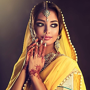 4 Pieces Nose Rings Chain Hoop Chain Fake Nose Ring Chain Non Piercing Nose Rings with Chain Nose to Ear Chain Jewelry Nose Ring Body Jewelry, Gold and Silver