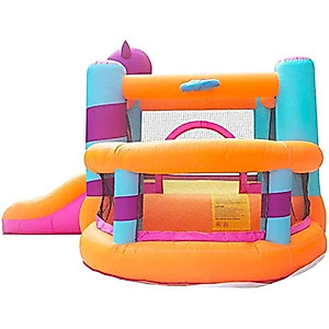 for Kids Kids Bouncy Castle Inflatable Bouncy Castle,Large Inflatable Castle Children's Indoor Outdoor Playground Inflatable Bouncer Summer Gift