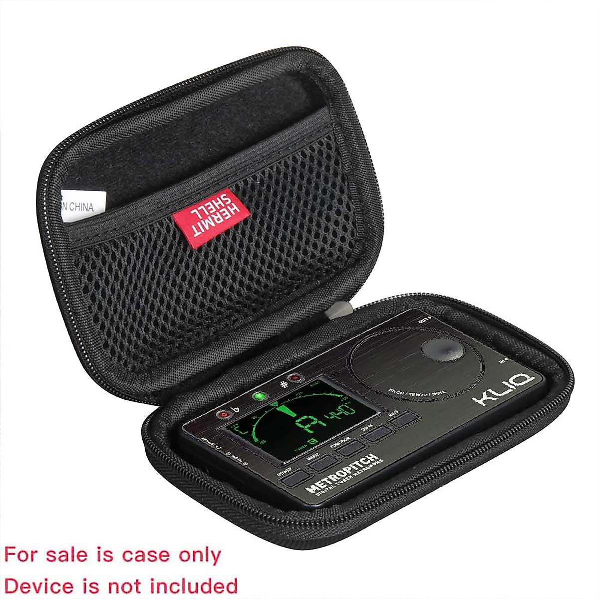 Hermitshell Hard Travel Case for KLIQ MetroPitch - Metronome Tuner (Black)