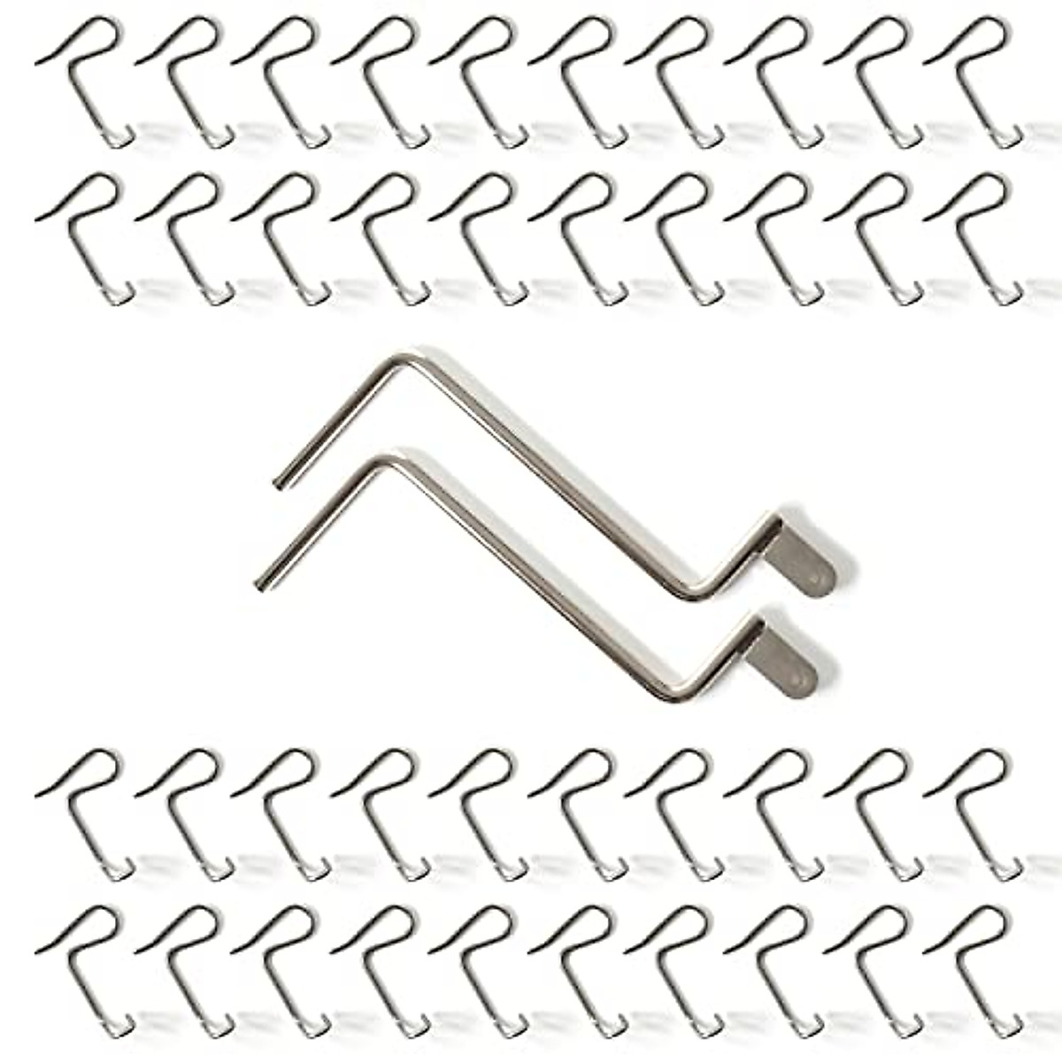 QOOLYN 40 PCS Fence Tighteners with 2 Tensioning Handles-Barb Wire Fence Tools-Fence Tightener Tool-Barbed Wire Fencing Tools