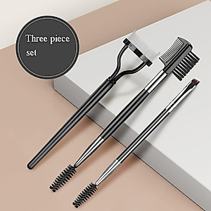 SWEET VIEW Eyebrow Brush Eyelash Separator Brow Comb & Lash Spoolie Professional Eye Makeup Tools (3 Pieces Set)