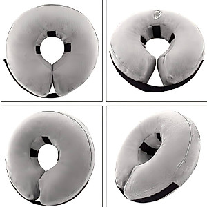 Inflatable Dog Cone Collar Alternative After Surgery - Soft Blow-up Protective Recovery Dog Collar, Pet Recovery Collar & Cone for Medium Dogs to Stop Licking, Protective Dog Neck Collar