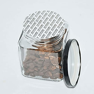 NANSHINE 38mm/ 1.5" Pressure Activated Seals Cap Liners Foam Sealing inserts for Glass & Plastic Jar Bottles Containers No Induction Sealer Needed 500pcs