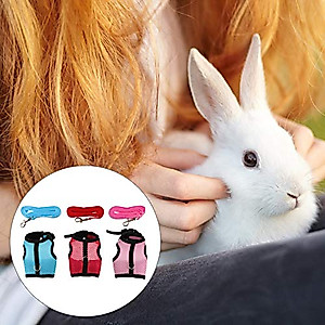 Small Pets Supplies Lovely Bunny Vest Harness and Leash Set Practical Pet Supplies for Ferret Rats