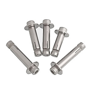 (5pcs) 304 Stainless Steel Expansion Bolts for Mechanical Machining Electrical etc M8x70mm.