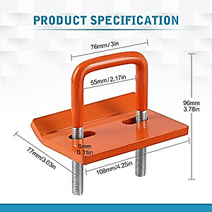 Lenink Trailer Hitch Tightener, Heavy Duty Steel Anti Rattle Tow Hitch Stabilizer with a Wrench for 1.25” or 2” Hitch