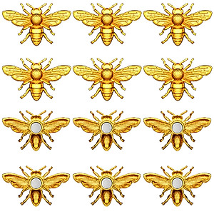 12 Pieces Bees Refrigerator Magnets Bees Fridge Magnets Cute Bee Whiteboard Magnets for Office Whiteboard Fridge Decorations Supplies