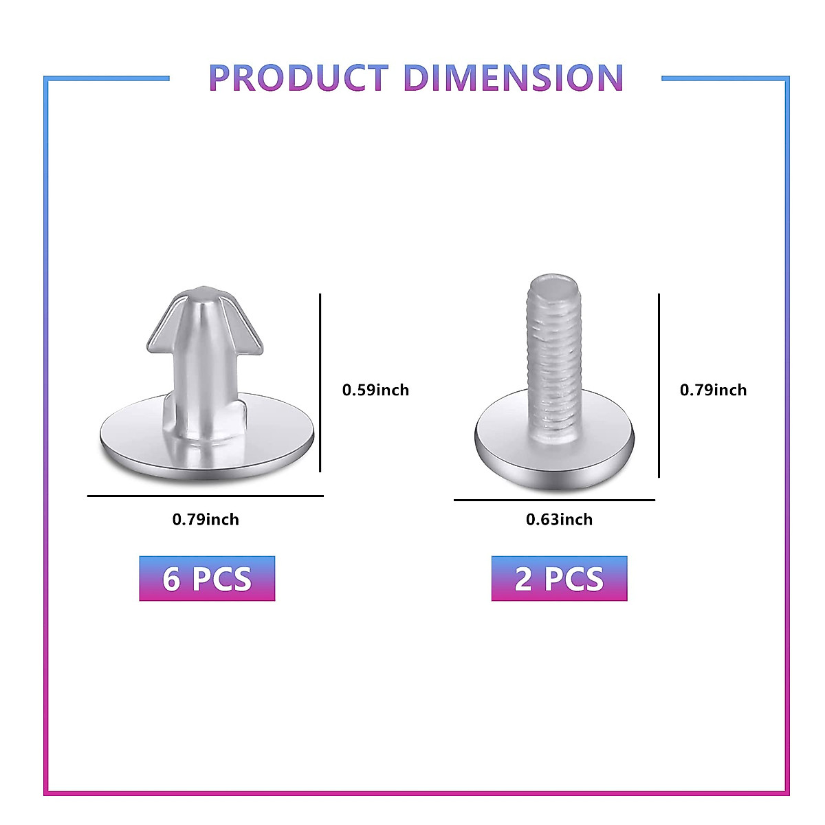 neynavy 8 PCS Lower Engine Cover Bolt Pin Screws, Radiator Engine Access Cover Pin, Lower Engine Cover Bolt Radiator Access Cilps, Suitable for Accord Civic CRV (Silver)