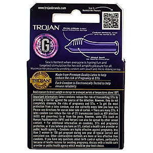 Trojan Pleasure Pack Lubricated Premium Latex Condoms - 3 ct, Pack of 2