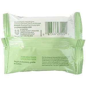 Simple Sensitive Skin Experts Eye Make-Up Remover Pads 30 ea (Pack of 6)