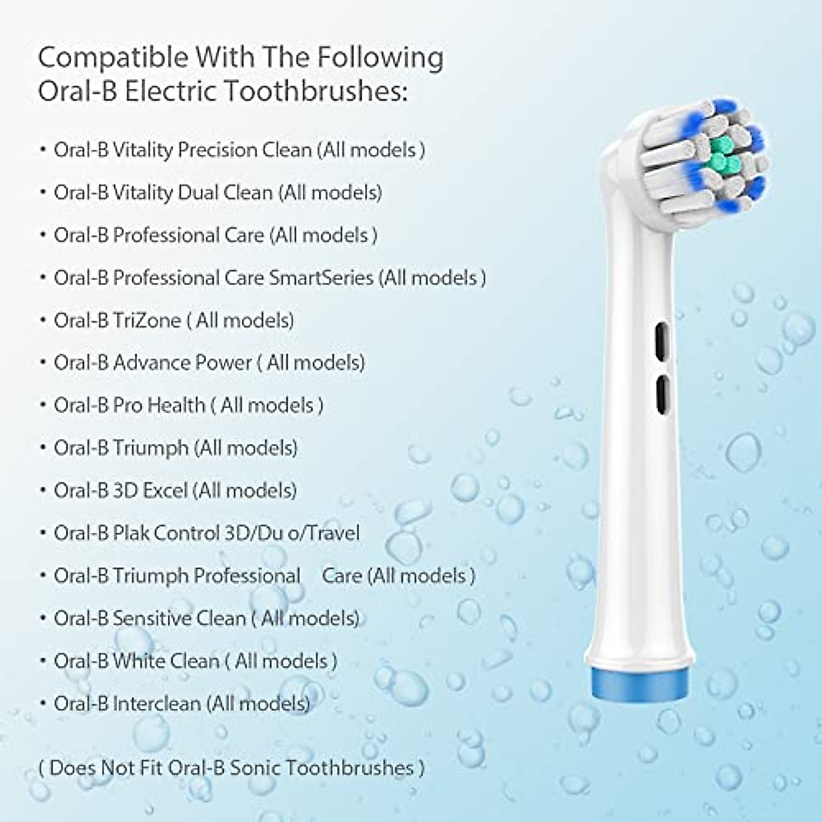 Electric Toothbrush Replacement Heads for Oral B Brush Heads Extra Thin Care Soft Bristle Heads 16 Pack