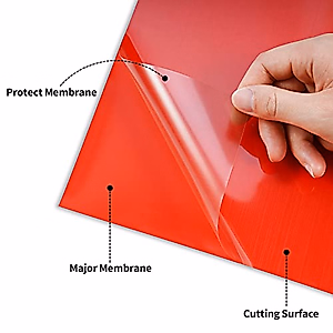 HTV Heat Transfer Vinyl Bundle 12"x10" 11 Pack- Iron on Vinyl for T Shirts DIY Iron on Fabrics (Red)