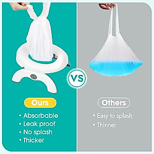 [30 Counts] Disposable Potty Liners Compatible with OXO Tot 2-in-1 Go Potty, Potty Refill Bags for Toddler Travel, Universal Potty Bags Fit Most Potty Chairs