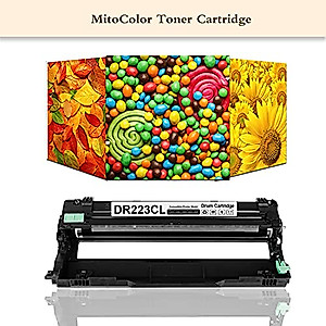 YOISNER Compatible DR223CL Drum Unit Replacement for DR-223CL DR223 Drum Unit Replacement for MFC-l3770CDW MFC-l3710CW HL-l3290CDW HL-l3270CDW HL-l3210CDW Printer, 5-Pack (2BK+1C+1M+1Y)