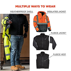 Ergodyne Standard Jacket, Orange, X-Large