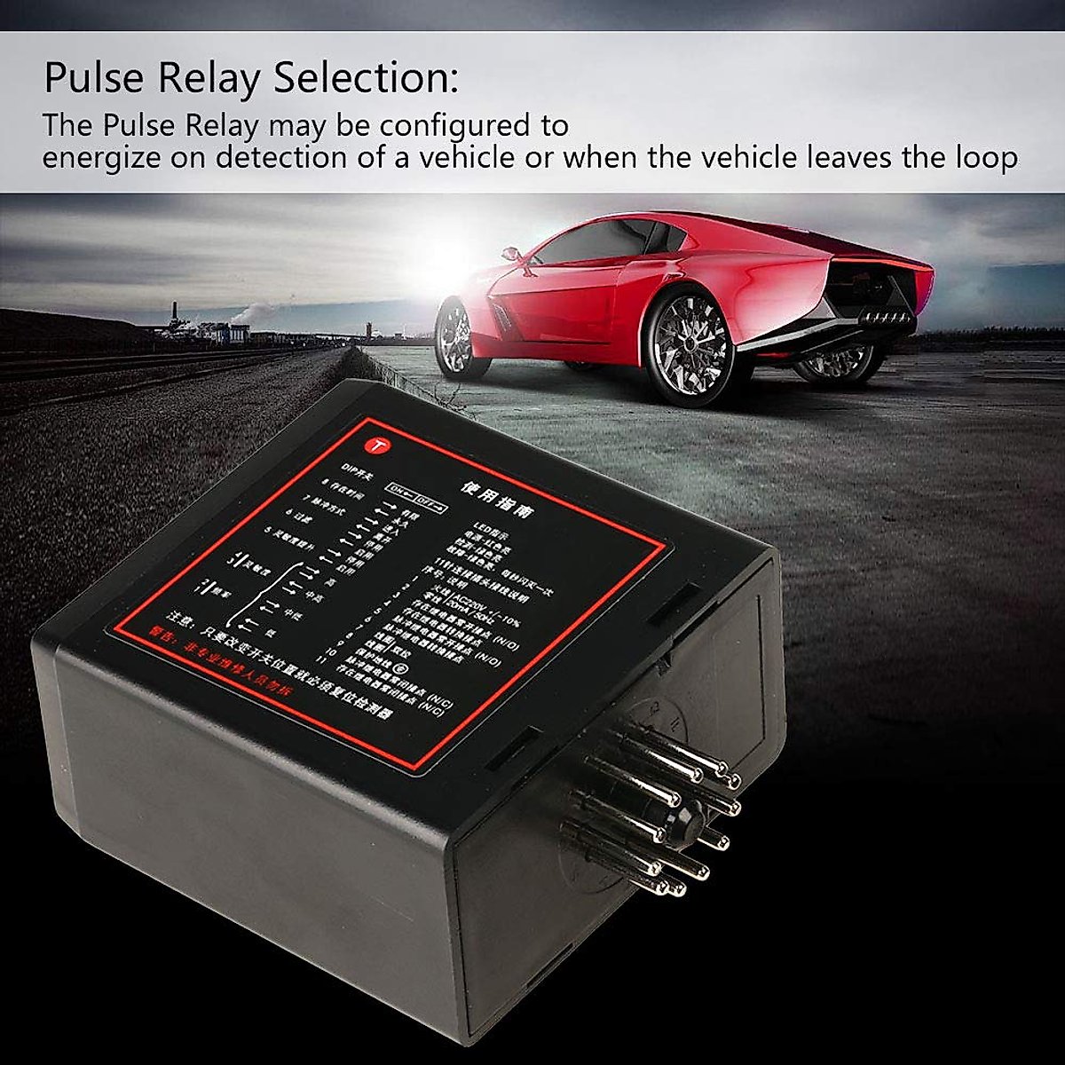 Controls PD132 Single Channel Inductive Vehicle Car Park Barrier Loop Exit Safety Sensor Detector for The Car Parking Lot Access