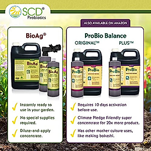 SCD Bio Ag - Beneficial Microbial Inoculant - Organic Gardens, Crops & Lawn Care - Chemical-Free Liquid Soil Amendment by SCD Probiotics (1 Liter)