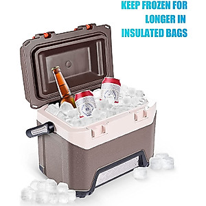 Reusable Ice Cubes for Drinks, 20 Pack Refreezable Plastic Ice Cubes BPA Free, Chills Drinks Without Diluting, Washable Fake Ice Cubes for Cocktails, Wine, Beer or Coffee Easy To Use