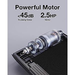 CURSOR FITNESS Under Desk Treadmill, 2 in 1 Walking Pad, 2.5 HP Quiet Brushless, 265 LBS Capacity for Home and Office Workout