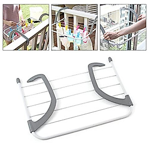 WODMB Multifunctional Collapsible Windproof Foldable Clothes Hanger Drying Rack Underwear Socks Towels Cloth Pants
