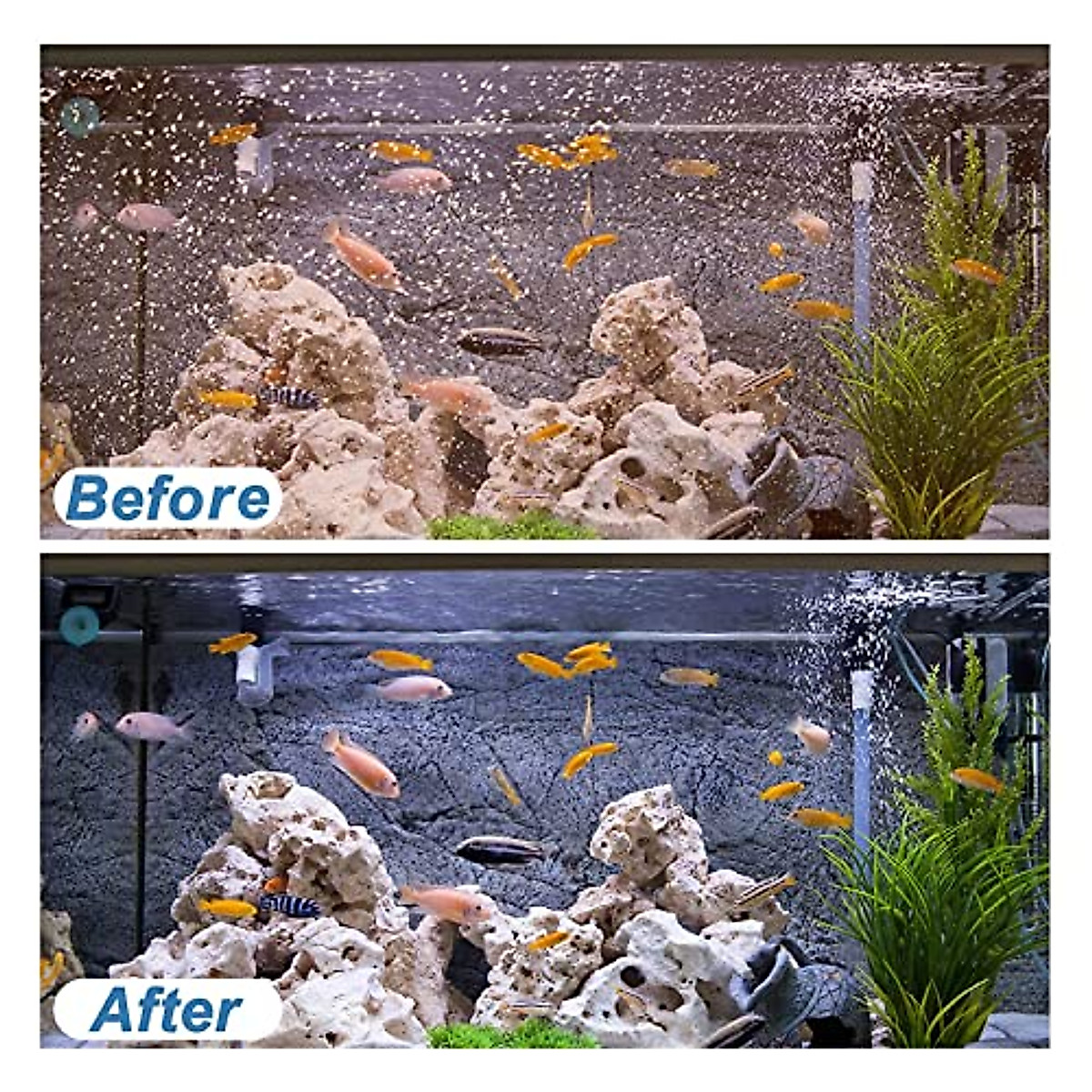 MEWTOGO 10-20 Gallon Aquarium Filter Replacement for EZ-Change #2, Aquarium Filter Cartridge Fit for AquaTech 10 to 20 Power Filters for Fish Tank(6 Pcs)