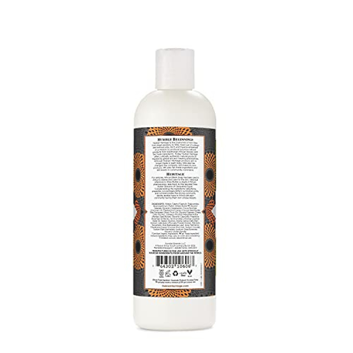 Nubian Heritage Body Lotion African Black Soap for Dry Skin Paraben Free Body Moisturizer, 13 oz