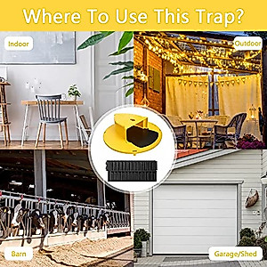 HUAPUDA 2 Packs New Bucket Lid Mouse Trap Rat Trap Bucket Lid Mouse Rat Trap Rat Trap, Reusable Mouse Control Traps Auto Reset Balance Mousetrap Catcher Indoor Outdoor