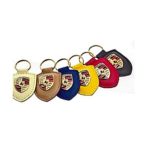 Porsche Crest Key Ring - Black