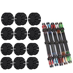 Vbestlife 12 Pcs Arrow Separator Holder, Round Eva Foam Arrow Rack, Durable Archery Rack Separator Holder , Outdoor Hunting Accessory Outdoor Shooting Tool 12 Arrows Separator Quiver Arrow Case H