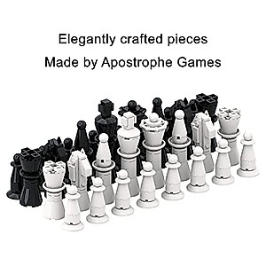 Apostrophe Games Building Block Chess Set - 1,024 Pcs - by Apostrophe Games - Build Your own Chess Pieces & Board, Compatible with All Major Building Blocks