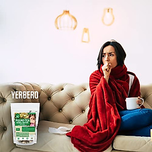 Yerbero - PulmoTea 4 oz (113g) | Herbal Mixture Tea - Soothes/Comforts Thoat | Eucalyptus, Tejocote Root, Mullein Leaf, Bouganvillia Flower, Cassia Fistula, Cuatecomate | 100% All Natural, non-GMO, Gluten-free.