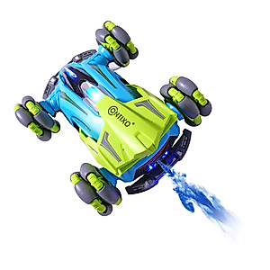 Contixo 2.4GHz Remote Control Car with 360° Rotating, Blue Smoke, One-Key Demonstration, One-Key Programming, Realistic Sounds & Lights, High Performance RC Car for Boys and Girls (SC4)