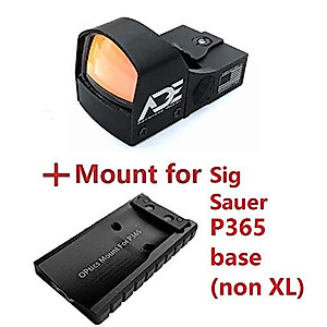 Ade Advanced Optics Crusader RD3-009 Red Dot Reflex Sight for Sig Sauer P365 Handgun Pistol, Black