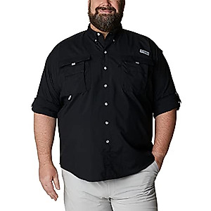 Columbia Men’s PFG Bahama™ II Long Sleeve Shirt, Black, Medium