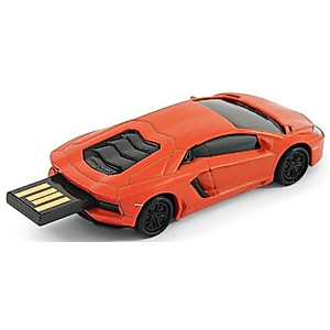 Pixiheart 16GB Sports Car Shape USB Flash Drive-- Orange