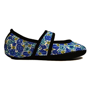 Nufoot Women's Betsy Lou Slipper, Bluebell, Small