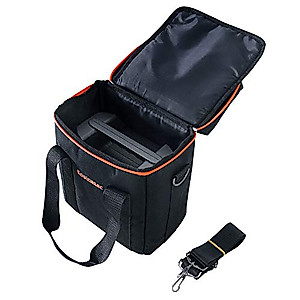 EnginStar Carrying Case Storage box Travel Business Lunch Bag Shockproof Universal Compatible for Portable Power Station, picnic camping wild fishing hunting - Black