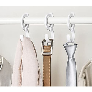 White Hanging Hooks, Multi-Purpose Hanging Hooks Hangers,Table Edge Hook,Hook Clip,Hanging Clips Hook,Windproof Hook, for Home, Office, Workshop, Exhibition(6 PCS, White)