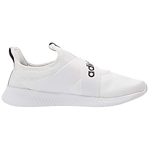 adidas Women's Puremotion Adapt Running Shoe, White/Black/Dove Grey, 8