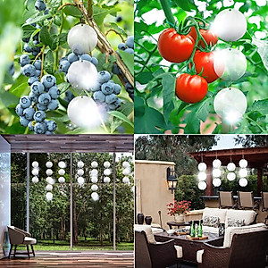 Hedoc Reflective Bird Scare Discs Set, 24PCS Large Double-Sided Bird Deterrents for Outside, Bird Reflectors to Keep Birds, Woodpeckers, Pigeons Away from House, Outdoor Garden, Patio and Yard