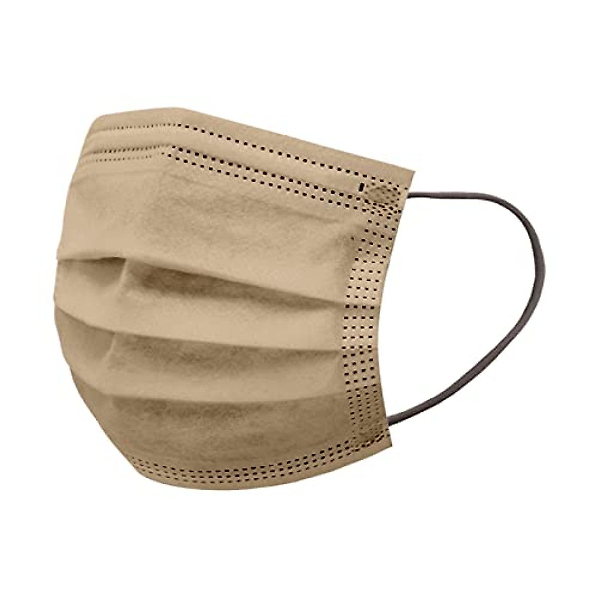 50 Pack Thanksgiving Days Disposable_Face_Masks_for Adult, 3 Layer Disposable Face Protection for Holiday Party(Khaki, 50 PCS)