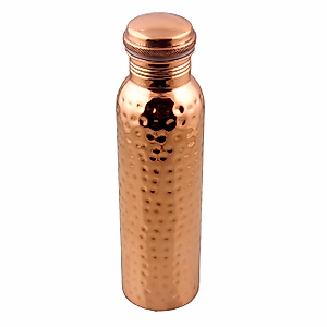 MORE-ECO Set of 2 Water Bottles | Copper Water Bottle | Travel Water Bottle | Ayurvedic Health Benefits Copper Bottle 32 OZ Water Bottles